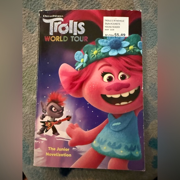 Dreamworks | Other | Dreamworks Trolls World Tour Novel Pink And Blue ...